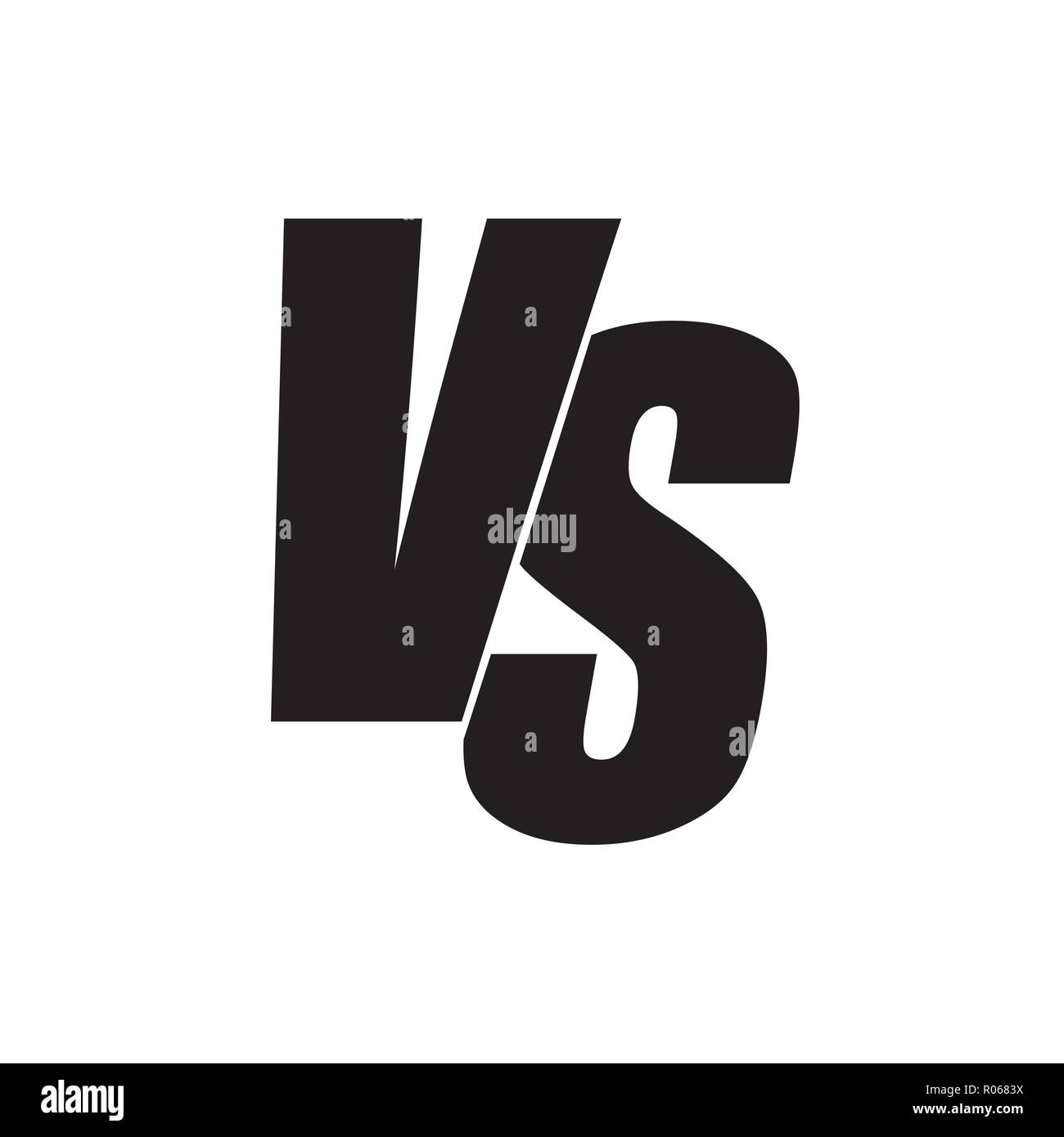 Versus vector icon. VS symbol isolated on white background Stock Vector ...