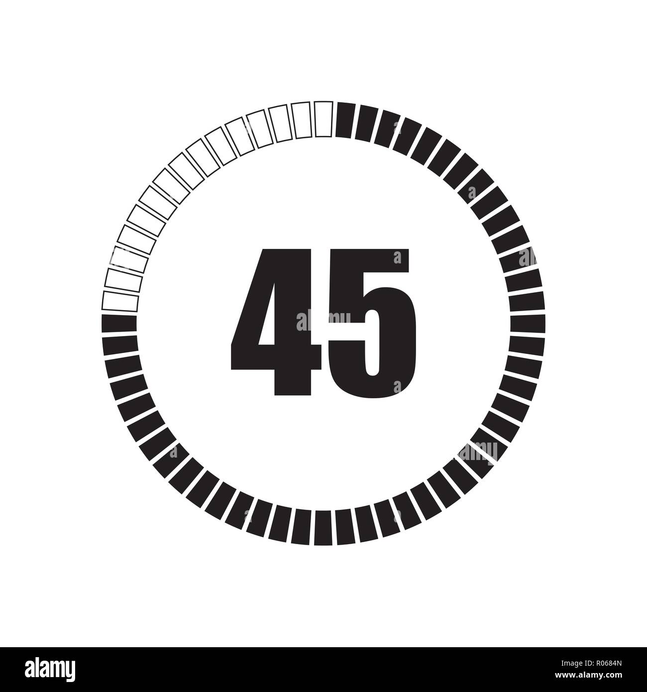 Countdown Digital Timer Vector Icon Stock Vector Image And Art Alamy