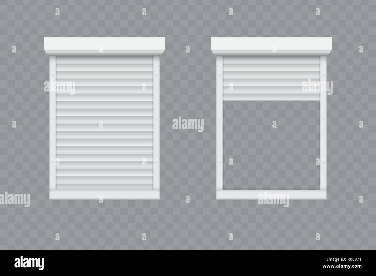 Shop store metal shutters Stock Vector Images - Alamy