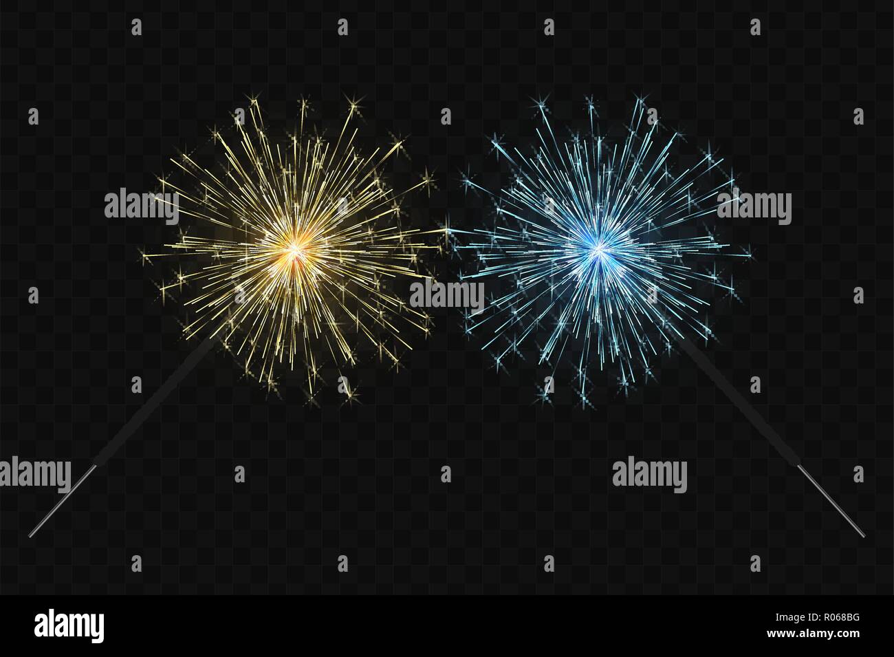 Christmas sparkler burning on background Stock Vector Images - Alamy