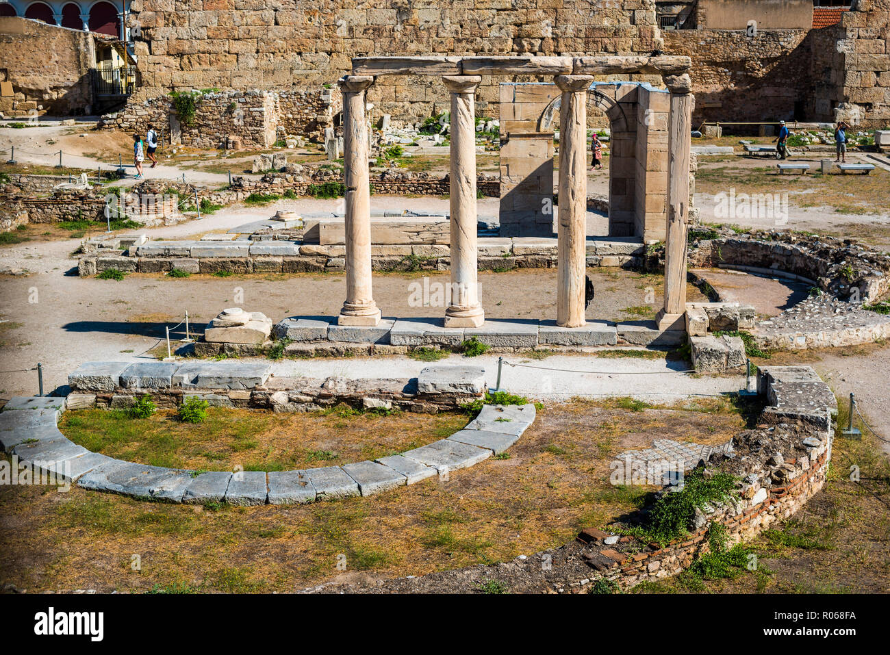 Ancient Roman Agora, Athens, Attica Region, Greece, Europe Stock Photo ...