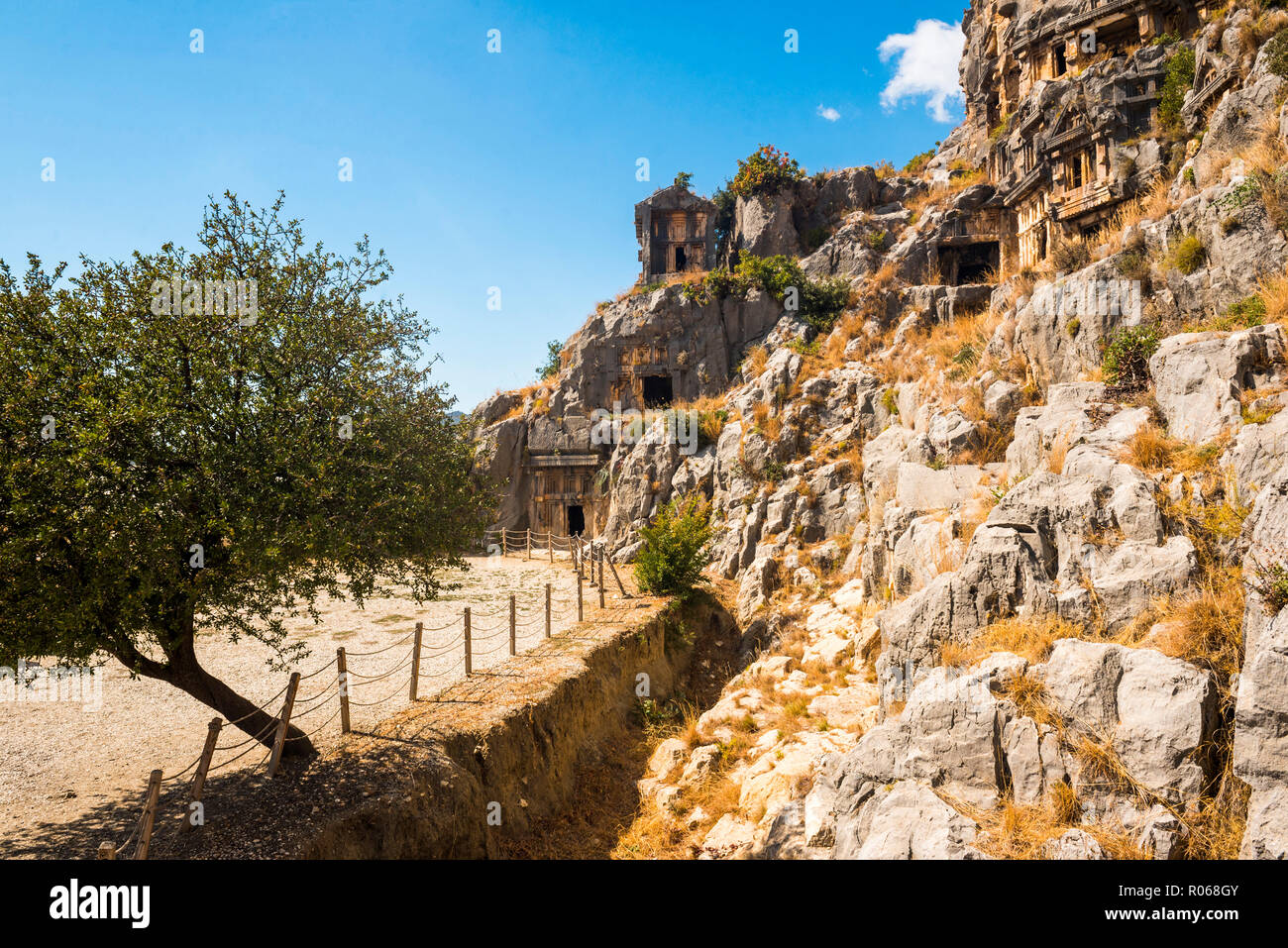 Myra Rock Tombs, ruins of the anceint necropolis, Demre, Antalya ...