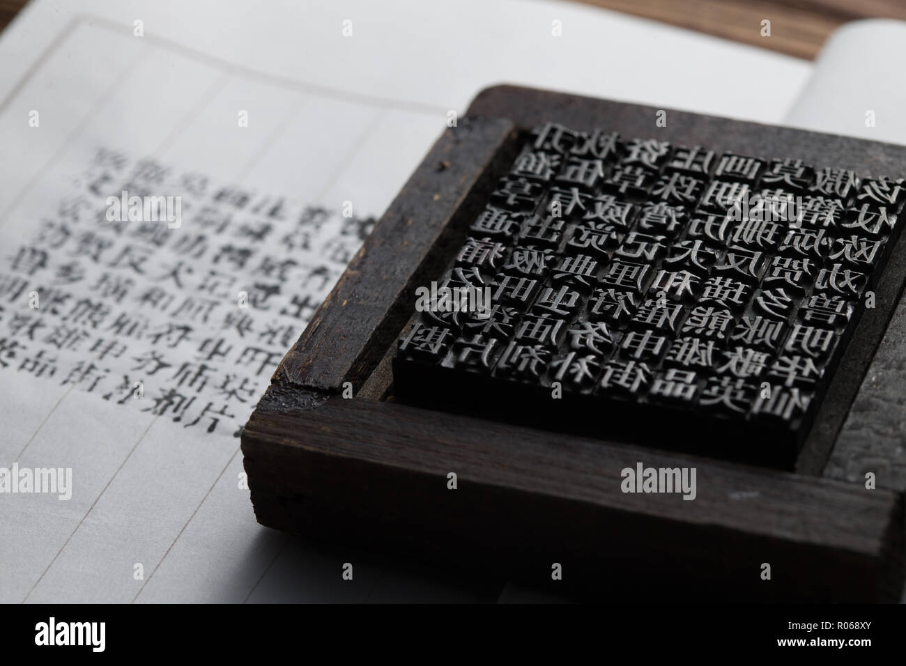 China movable type block hi-res stock photography and images - Alamy