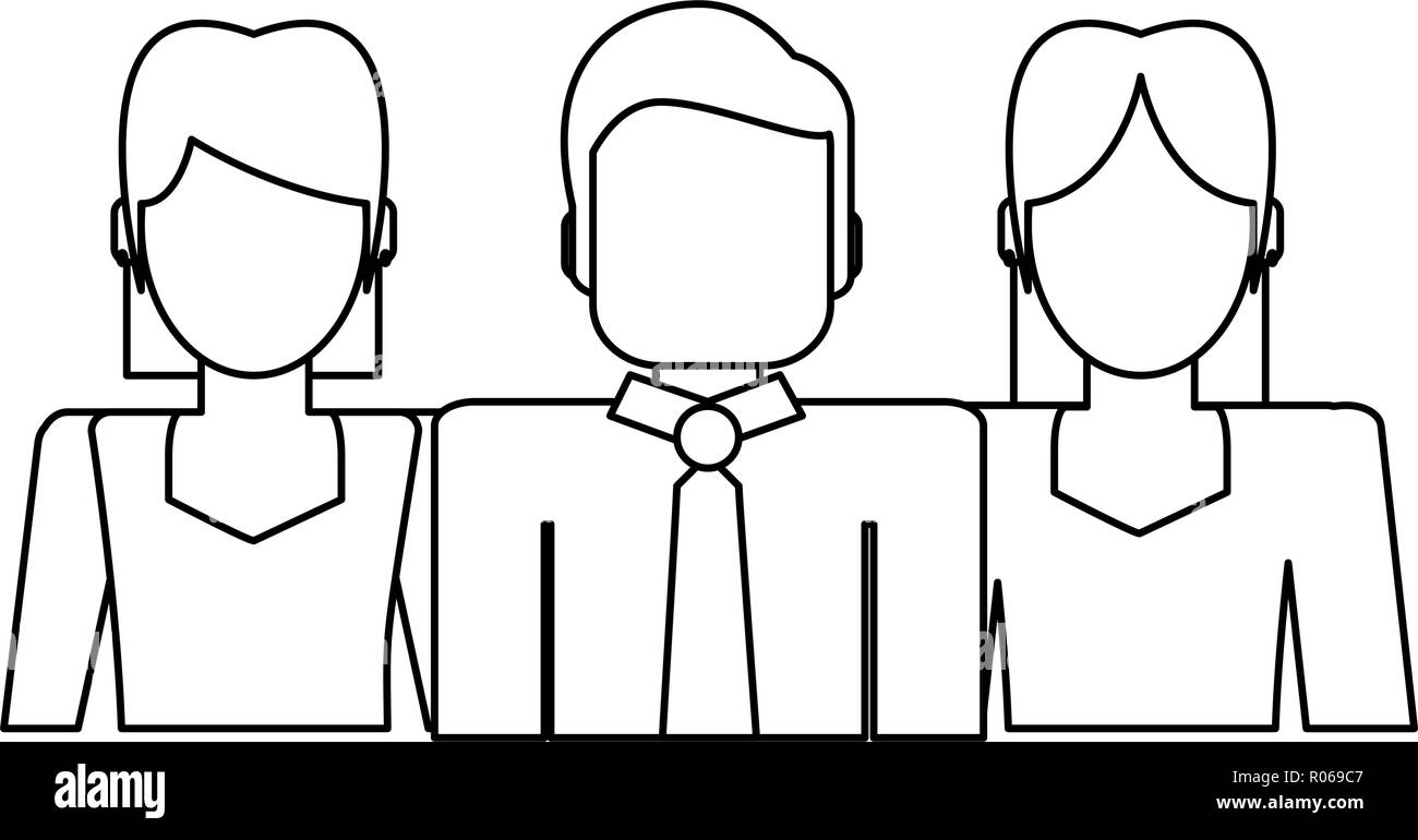 Business teamwork avatar profile isolated vector illustration graphic ...