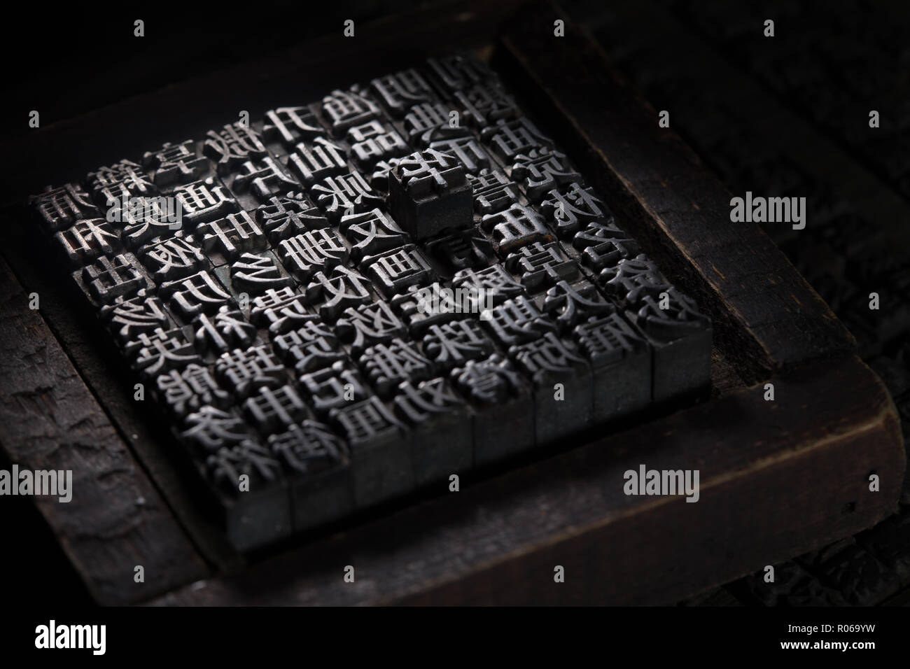 China movable type block hi-res stock photography and images - Alamy