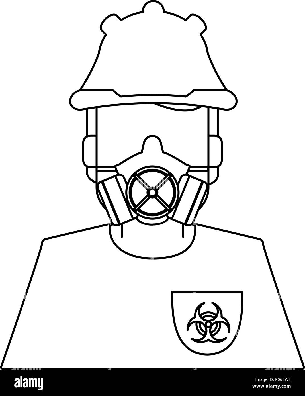 Worker avatar with construction equipment vector illustration graphic ...