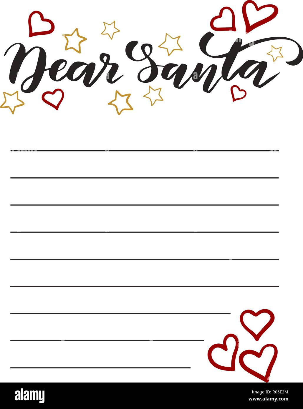 Letter wish Stock Vector Images - Alamy