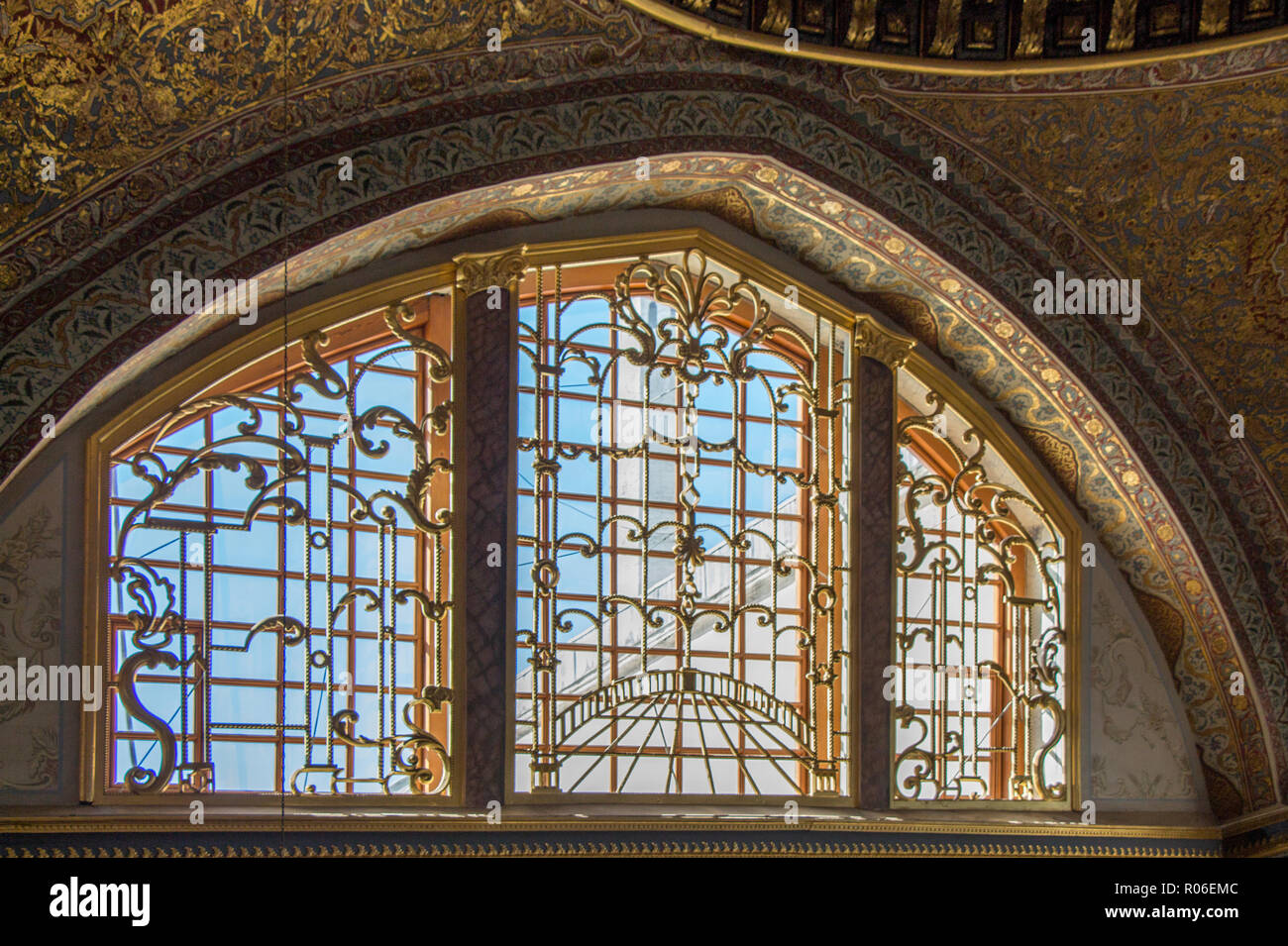 Old window Architecture from the Ottoman times In Istanbul Stock Photo ...
