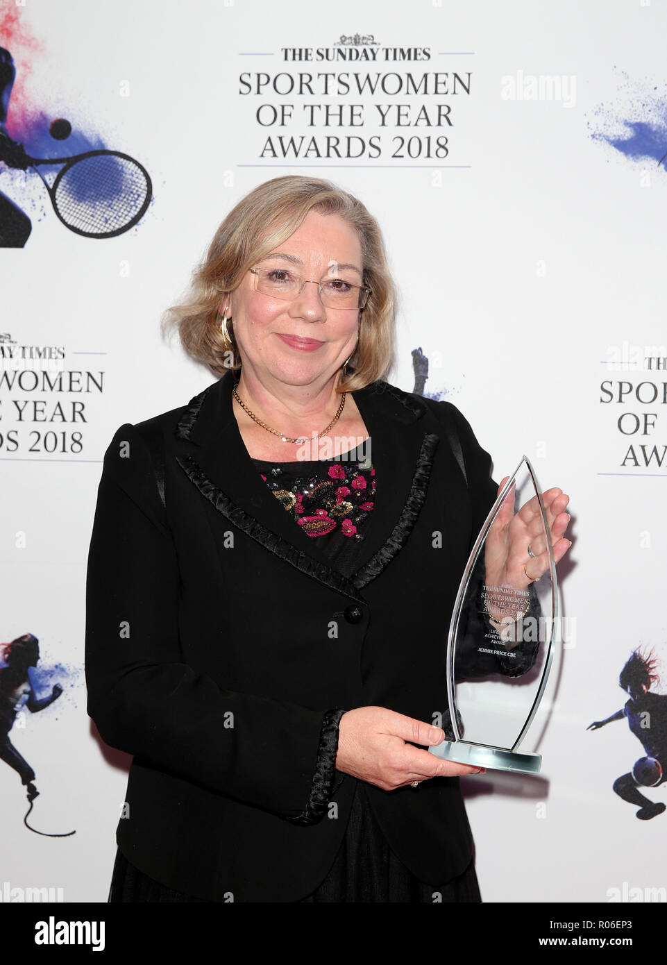 Lifetime Achievement Award winner Jennie Price poses with the trophy ...