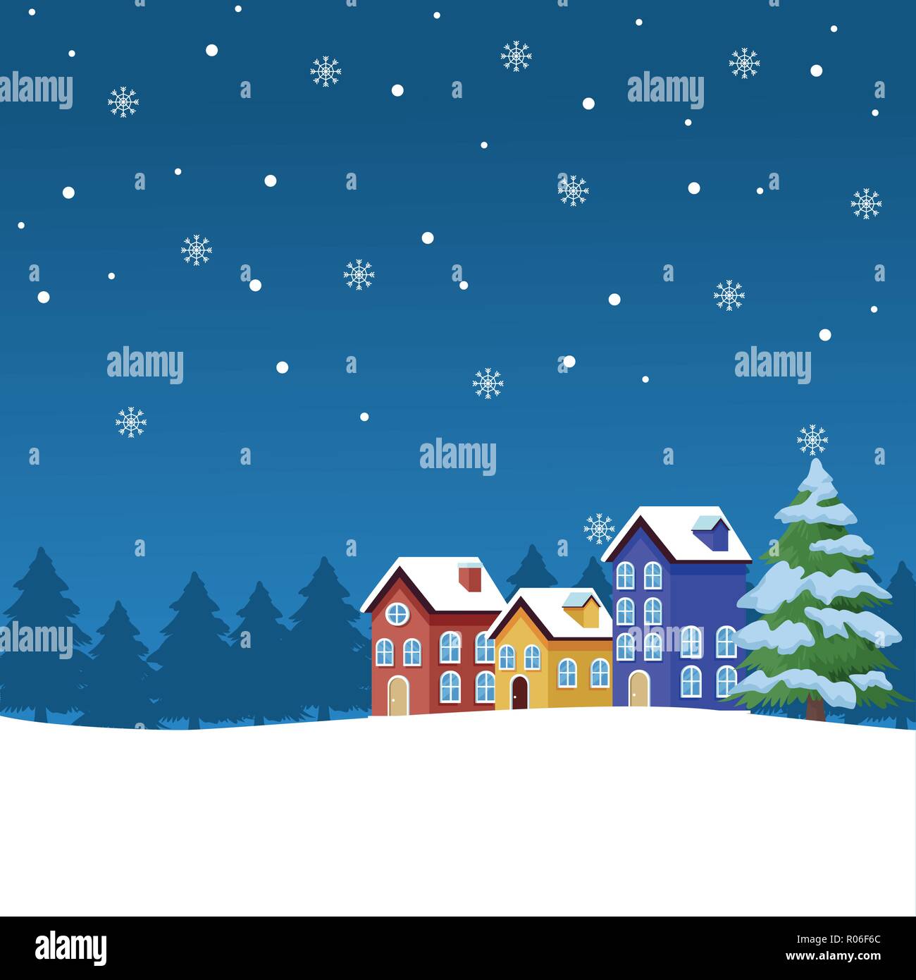 winter landscape cartoons Stock Vector Image & Art - Alamy