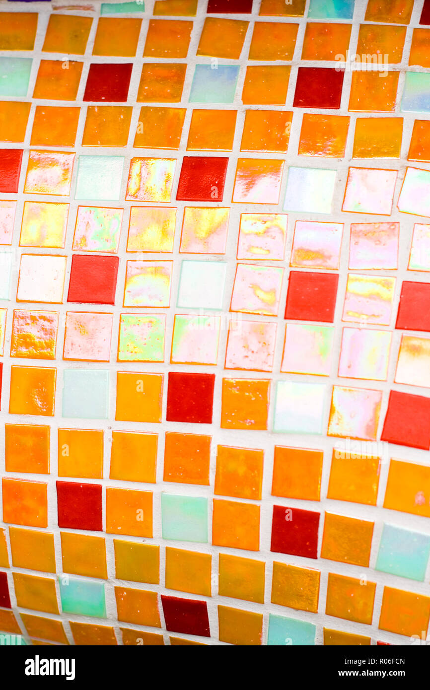 small orange tiles texture close up Stock Photo - Alamy