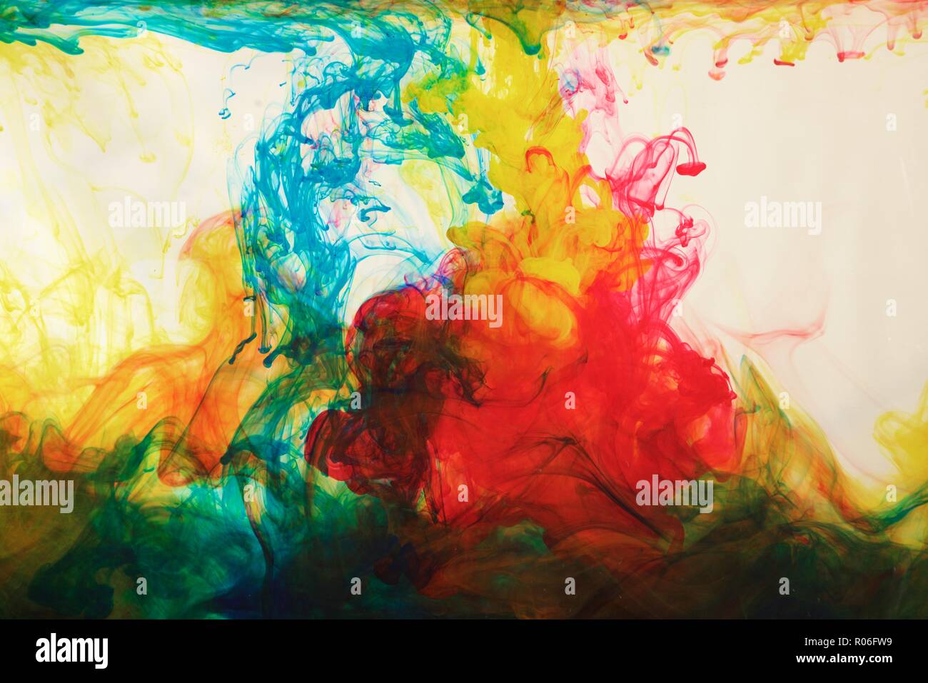 Inks in water, color abstraction Stock Photo - Alamy