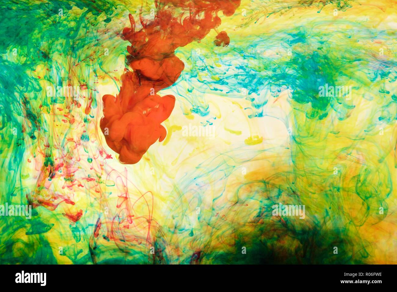 Inks in water, color abstraction Stock Photo - Alamy