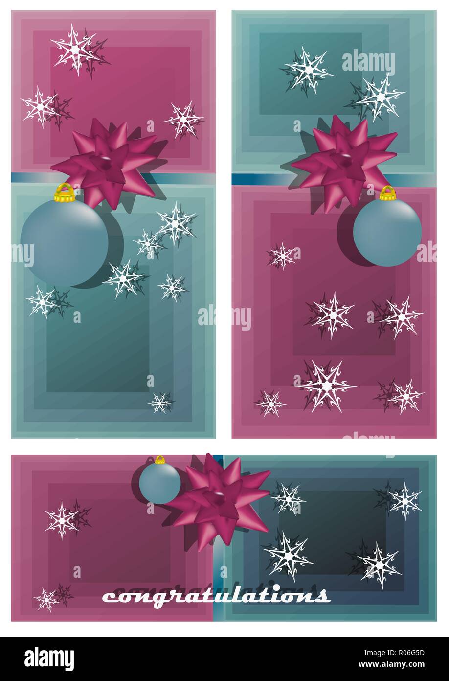 three christmas banners. chrismas and new year banners Stock Vector ...
