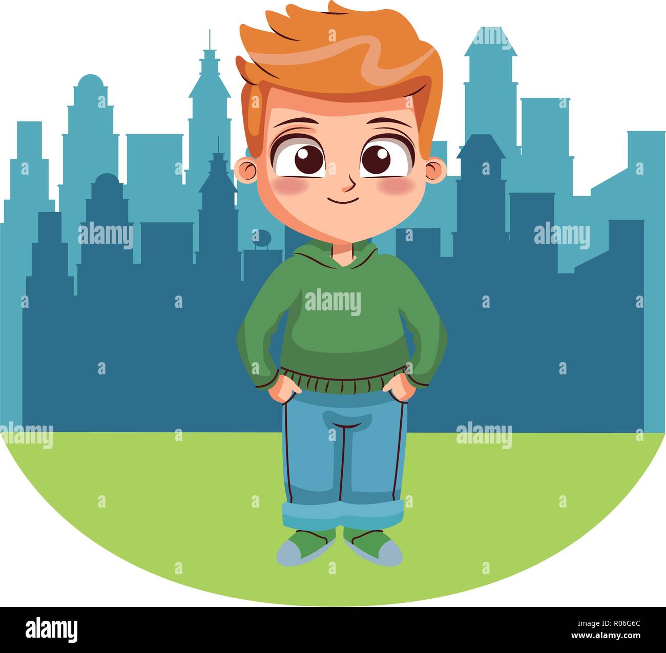 Happy boy cartoon Stock Vector Image & Art - Alamy