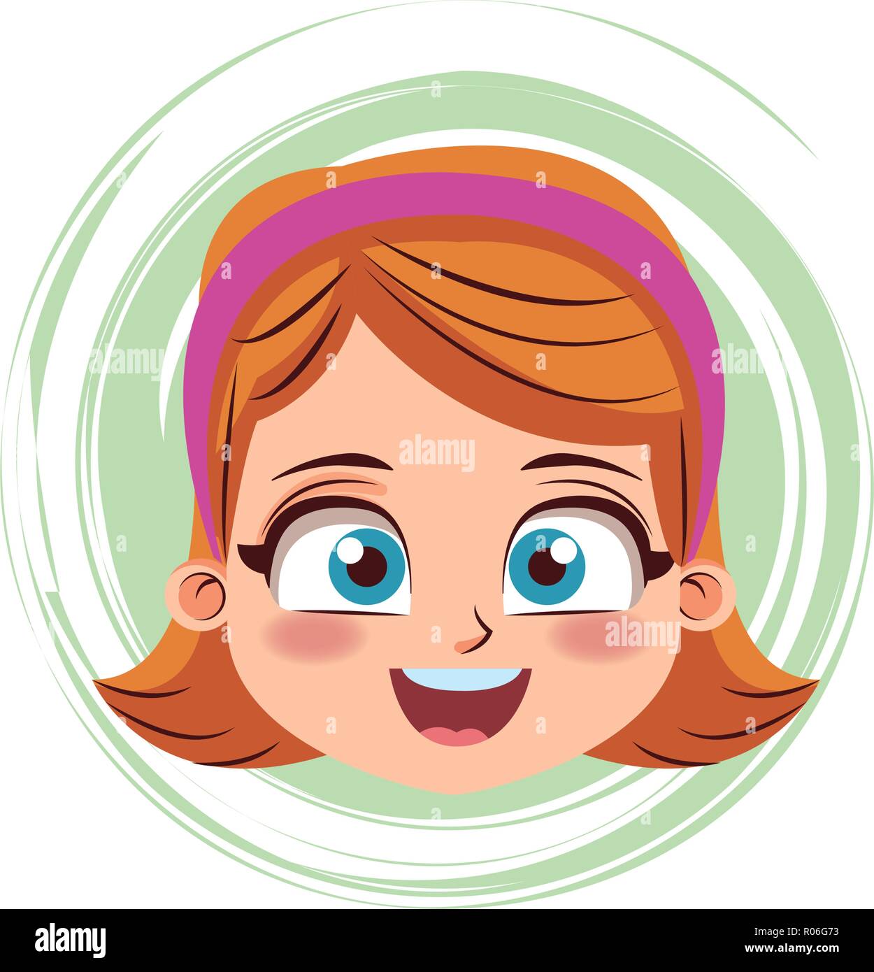 Cute girl face Stock Vector Image & Art - Alamy
