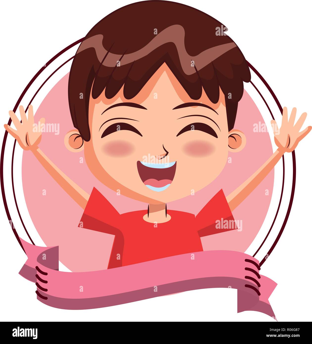 Happy boy cartoon Stock Vector Image & Art - Alamy