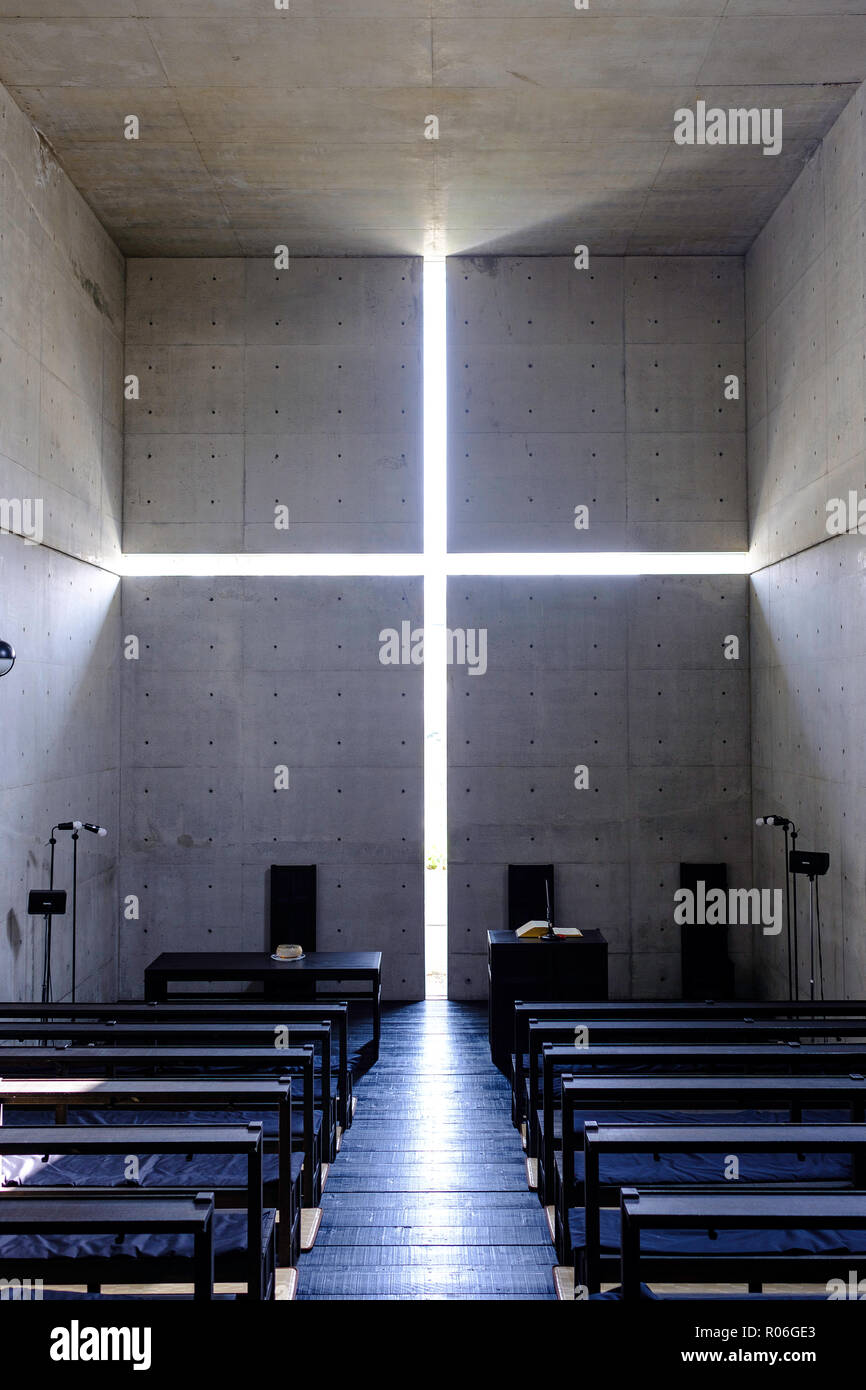 Tadao ando of Japan of the church of light Stock Photo - Alamy