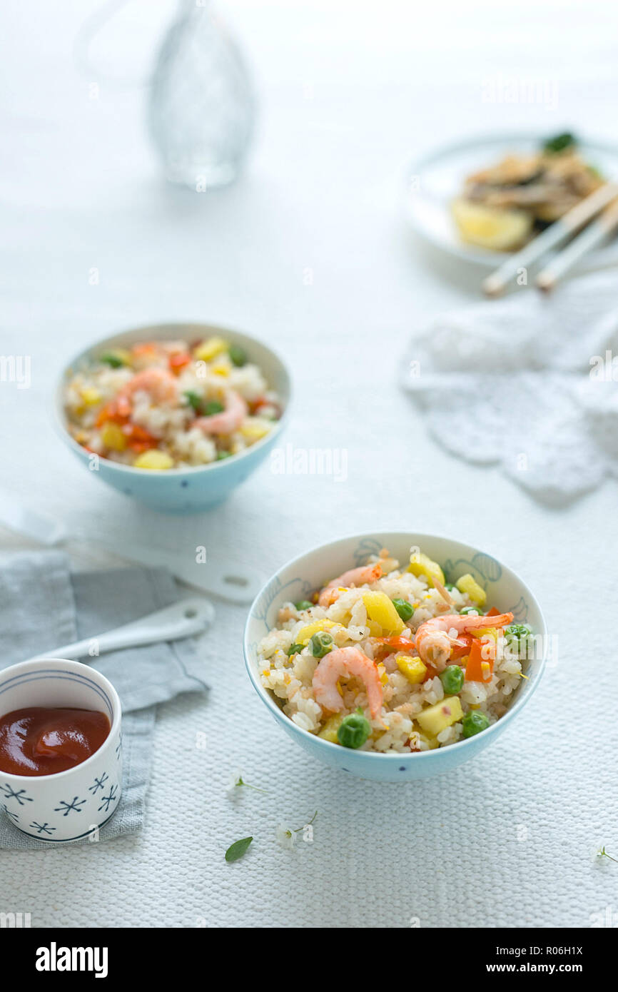 Mixed Fried rice Stock Photo - Alamy