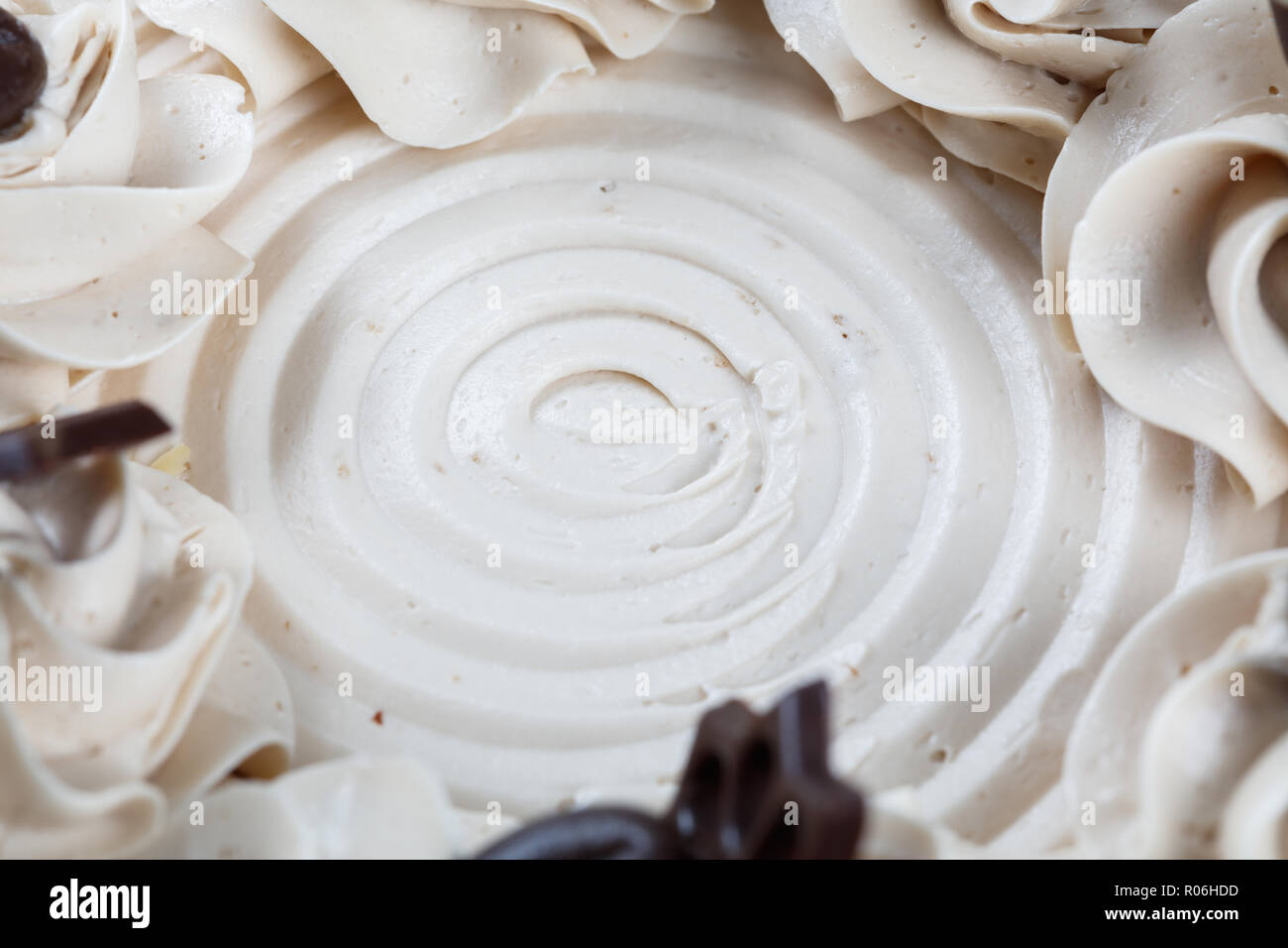 White cream cake background texture, close up Stock Photo - Alamy