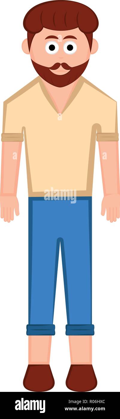 Isolated hipster cartoon character Stock Vector Image & Art - Alamy
