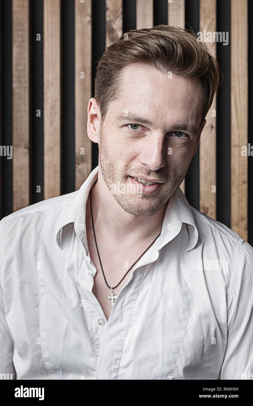 Handsome male fashion model Stock Photo - Alamy