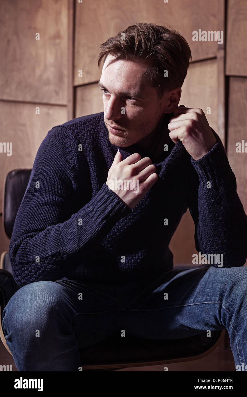 Handsome male fashion model Stock Photo - Alamy