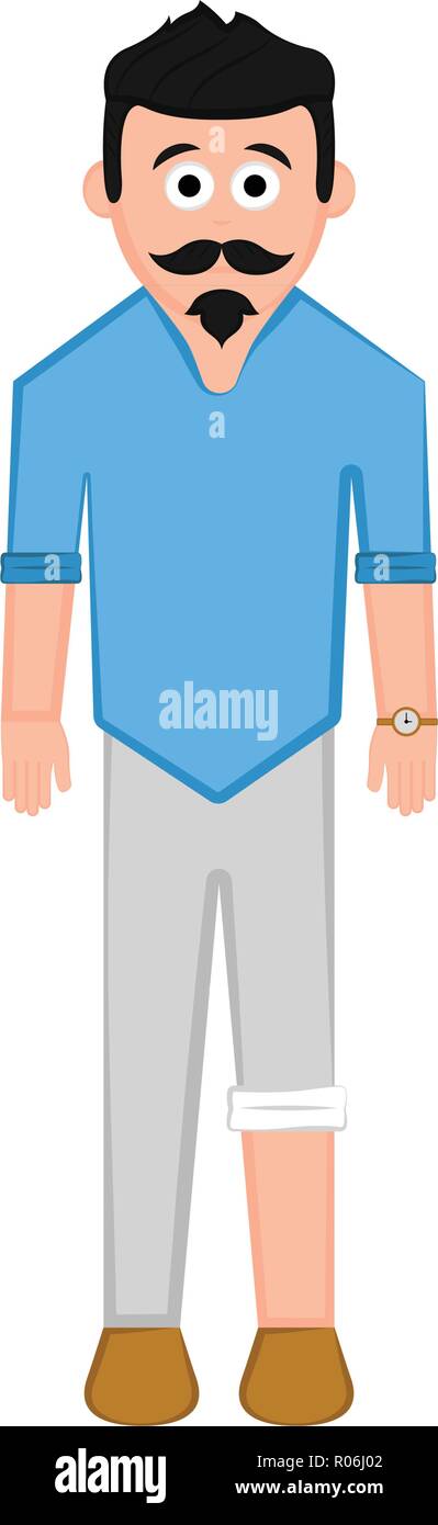 Isolated hipster cartoon character Stock Vector Image & Art - Alamy