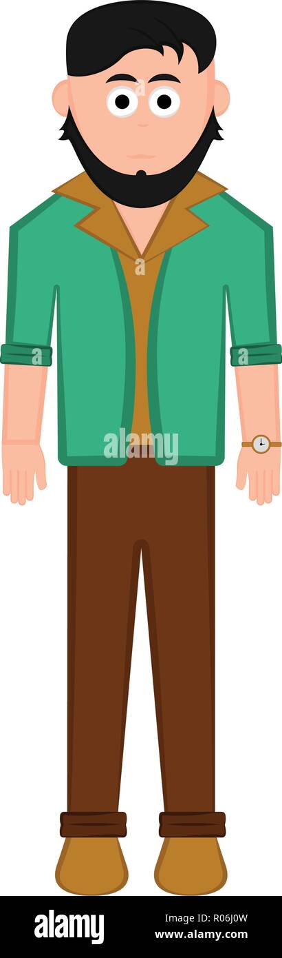 Isolated hipster cartoon character Stock Vector Image & Art - Alamy