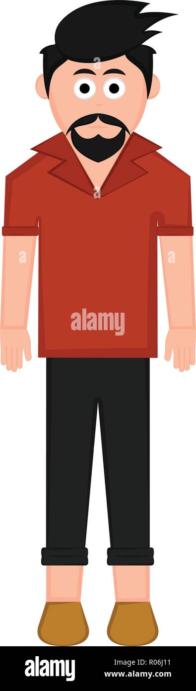 Isolated hipster cartoon character Stock Vector Image & Art - Alamy