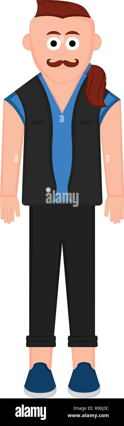 Isolated hipster cartoon character Stock Vector Image & Art - Alamy