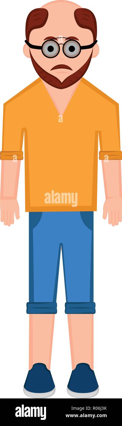 Isolated hipster cartoon character Stock Vector Image & Art - Alamy