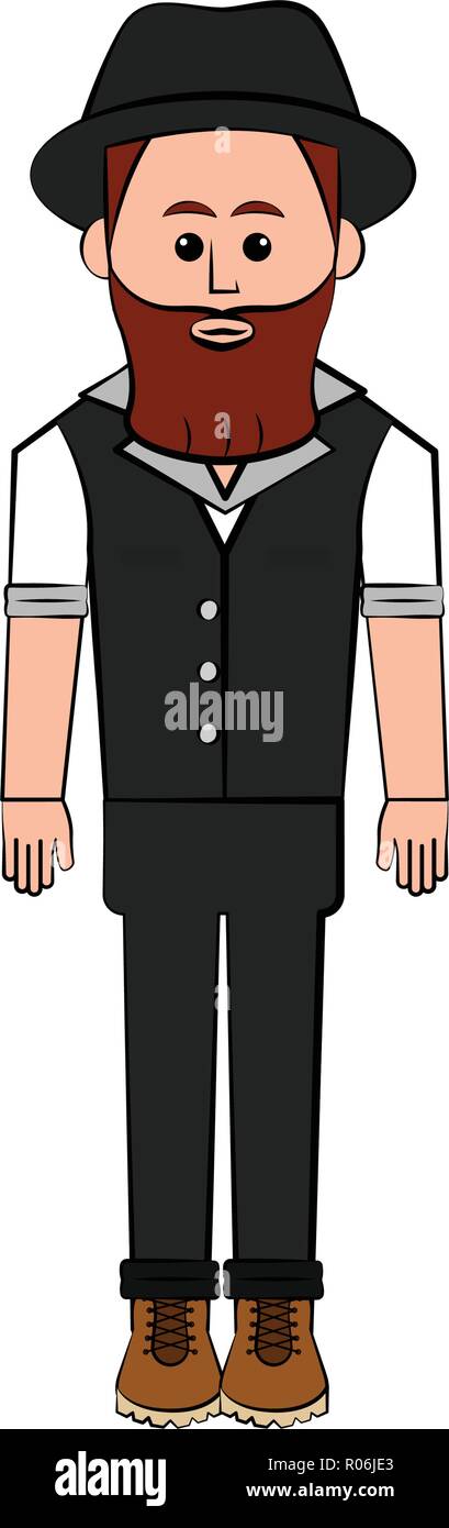 Isolated hipster cartoon character Stock Vector Image & Art - Alamy
