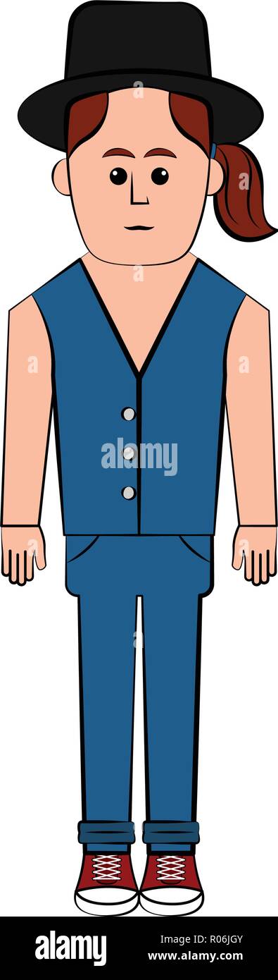 Isolated hipster cartoon character Stock Vector Image & Art - Alamy