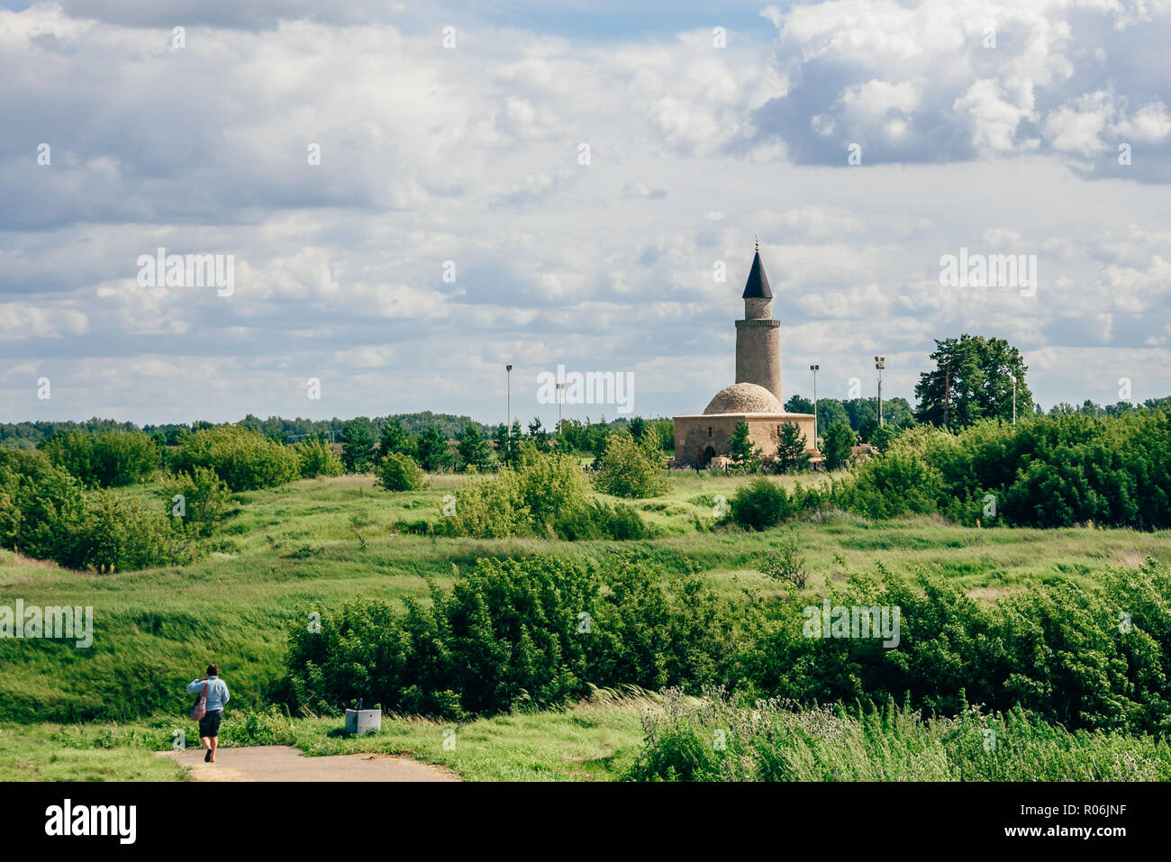 Ruins of Ancient Khan's Tomb Small Minaret in Bolghar Hill Fort ...