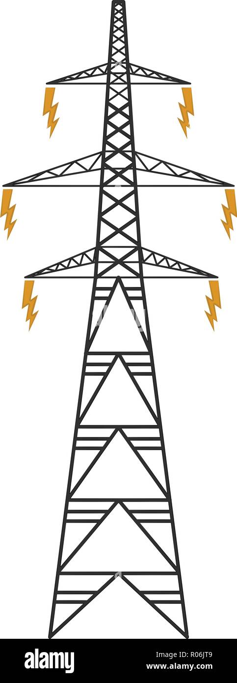 Electrical transmission tower Stock Vector Images - Alamy
