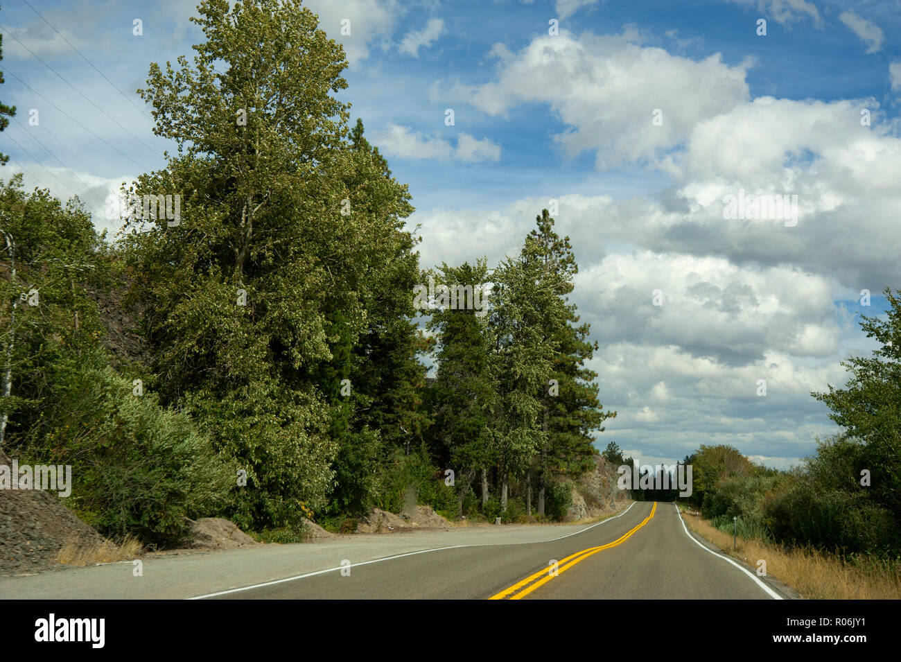 Country road in Montana, USA Stock Photo - Alamy