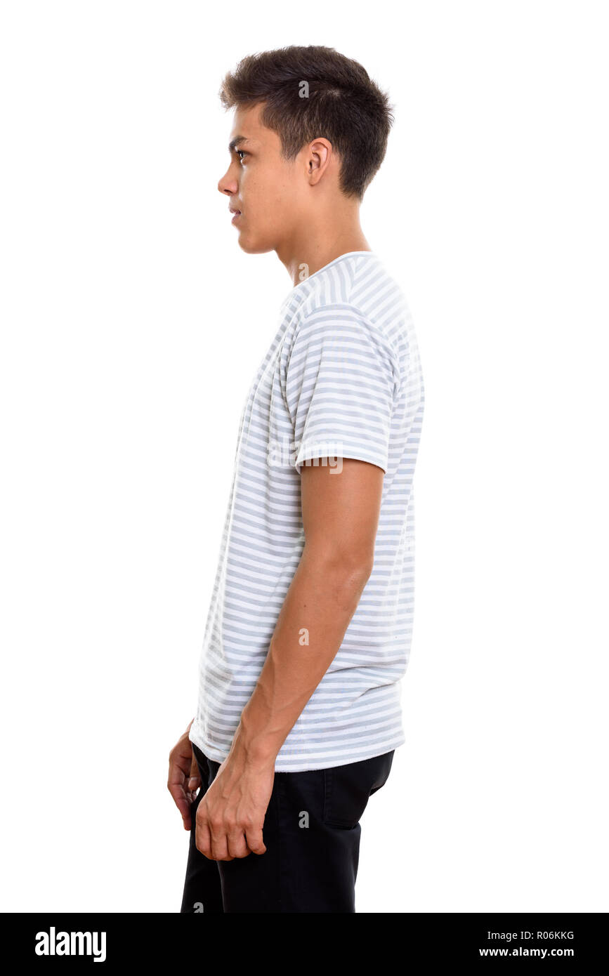 One person side view hi-res stock photography and images - Alamy