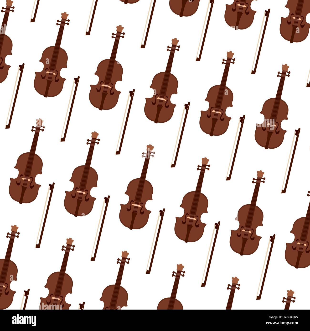 classic cello instruments pattern vector illustration design Stock ...