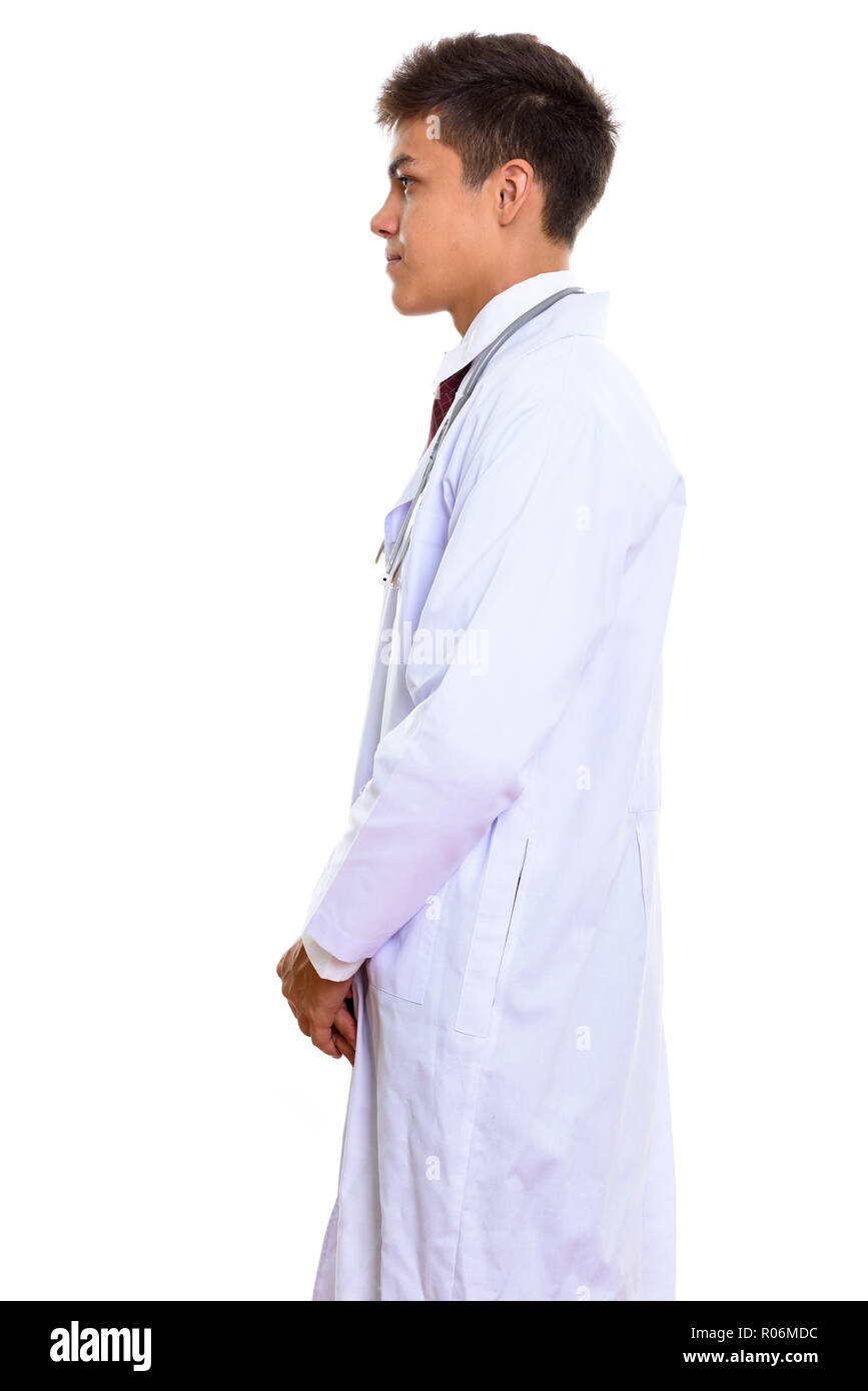 Profile man doctor uniform hi-res stock photography and images - Alamy