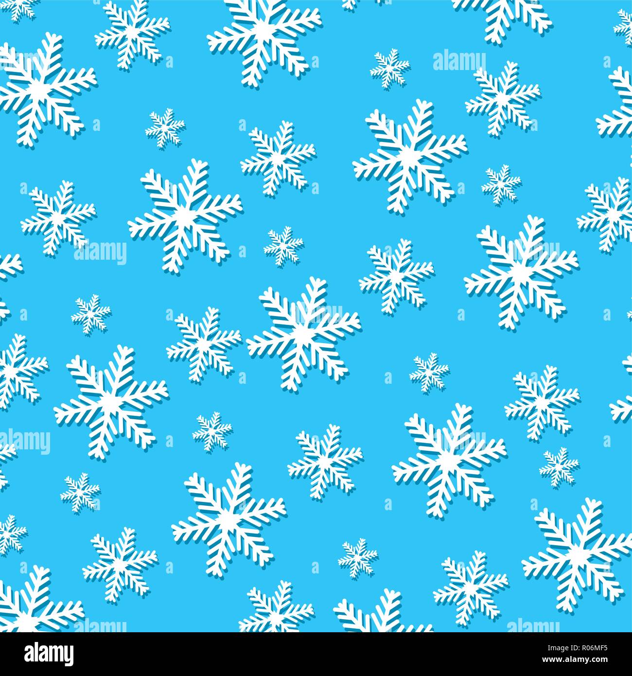 merry christmas snowflakes pattern vector illustration design Stock ...