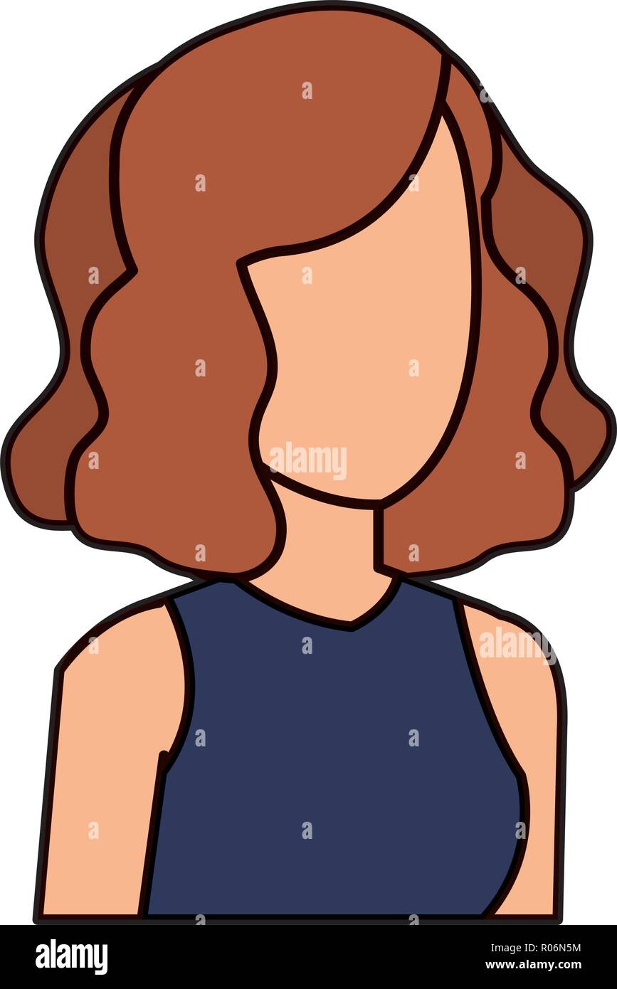 beautiful woman avatar character vector illustration design Stock ...