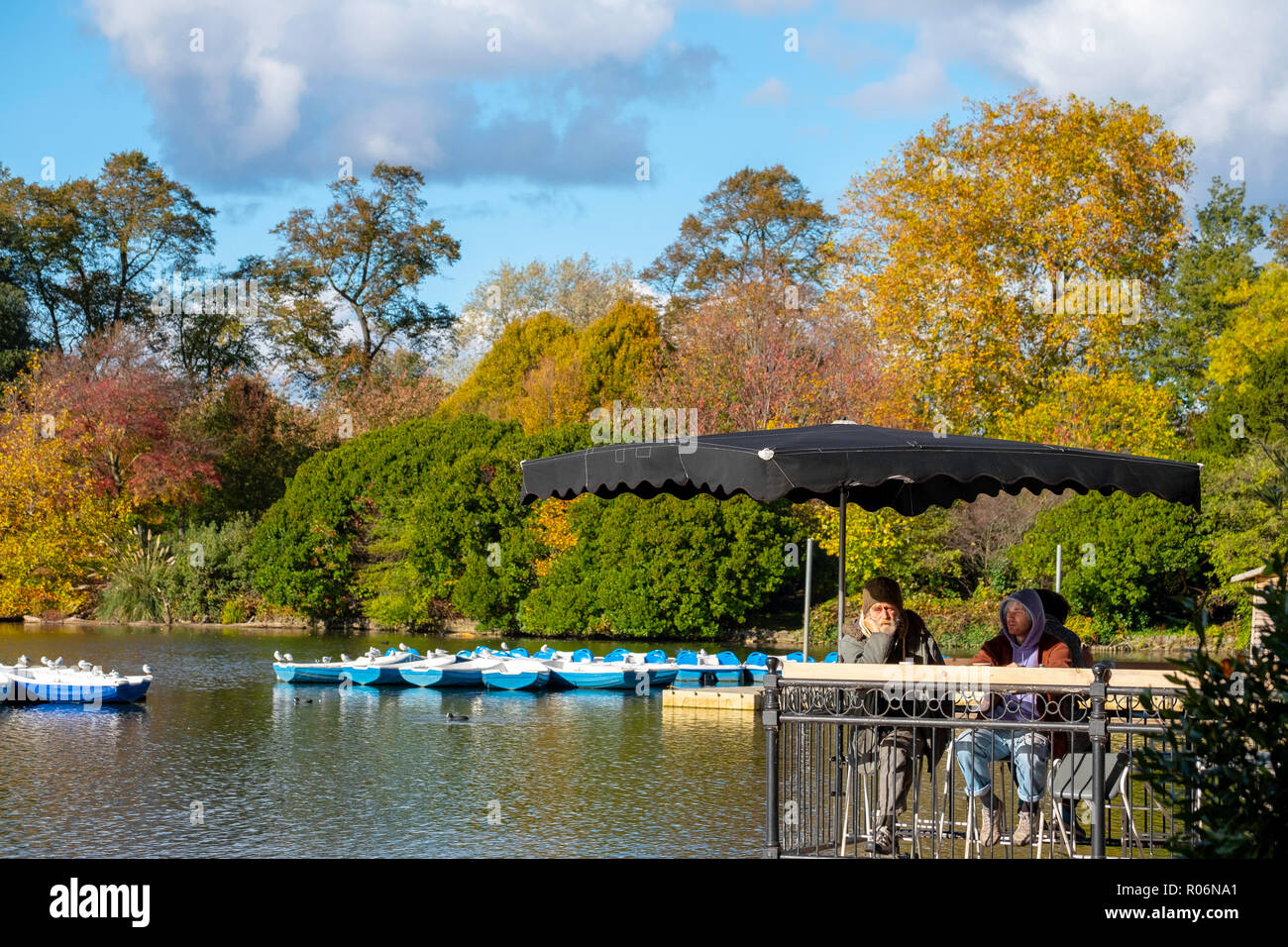 Autumn time, Victoria Park, Hackney, London, United Kingdom Stock Photo ...