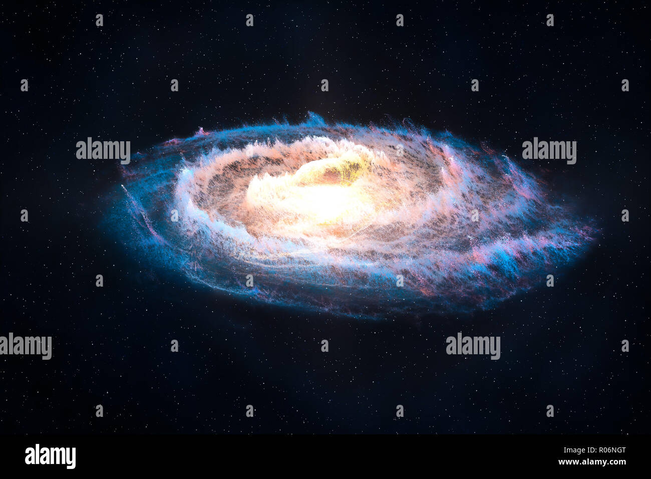 3d rendering, Brilliant nebula Stock Photo - Alamy