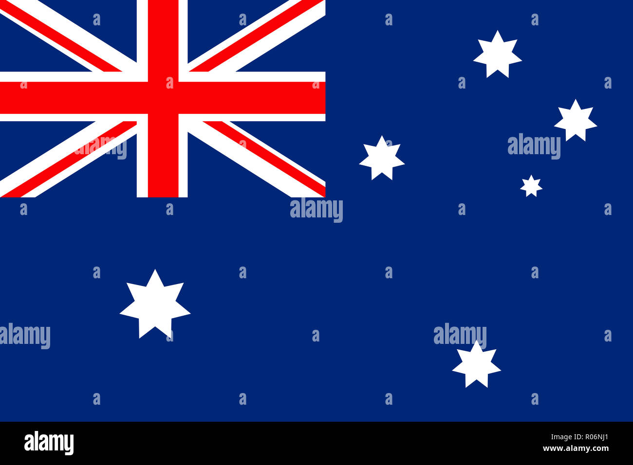 Flag of Australia in minimalistic design and high quality Stock Photo ...