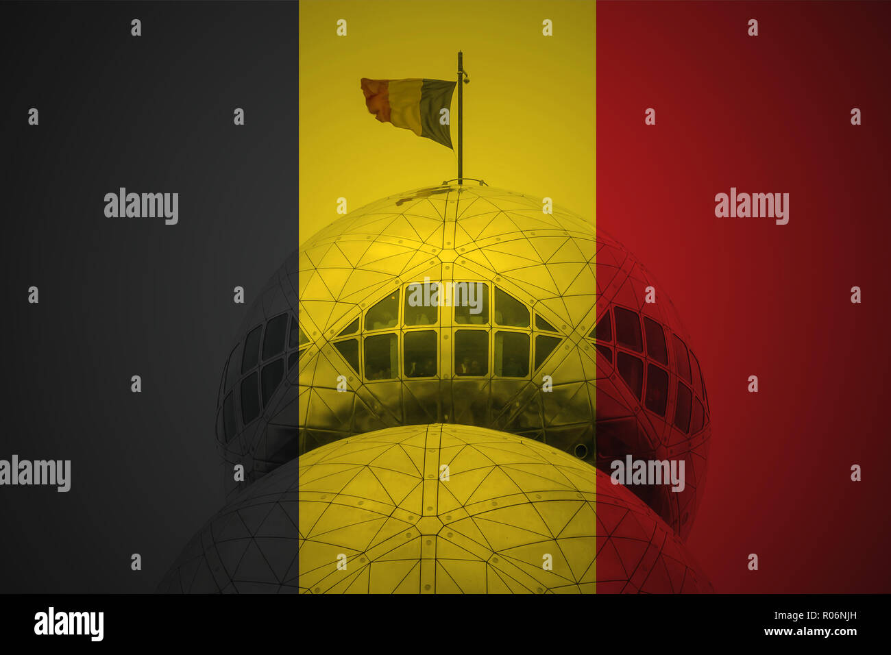 Flag of Belgium in minimalistic design and high quality Stock Photo - Alamy