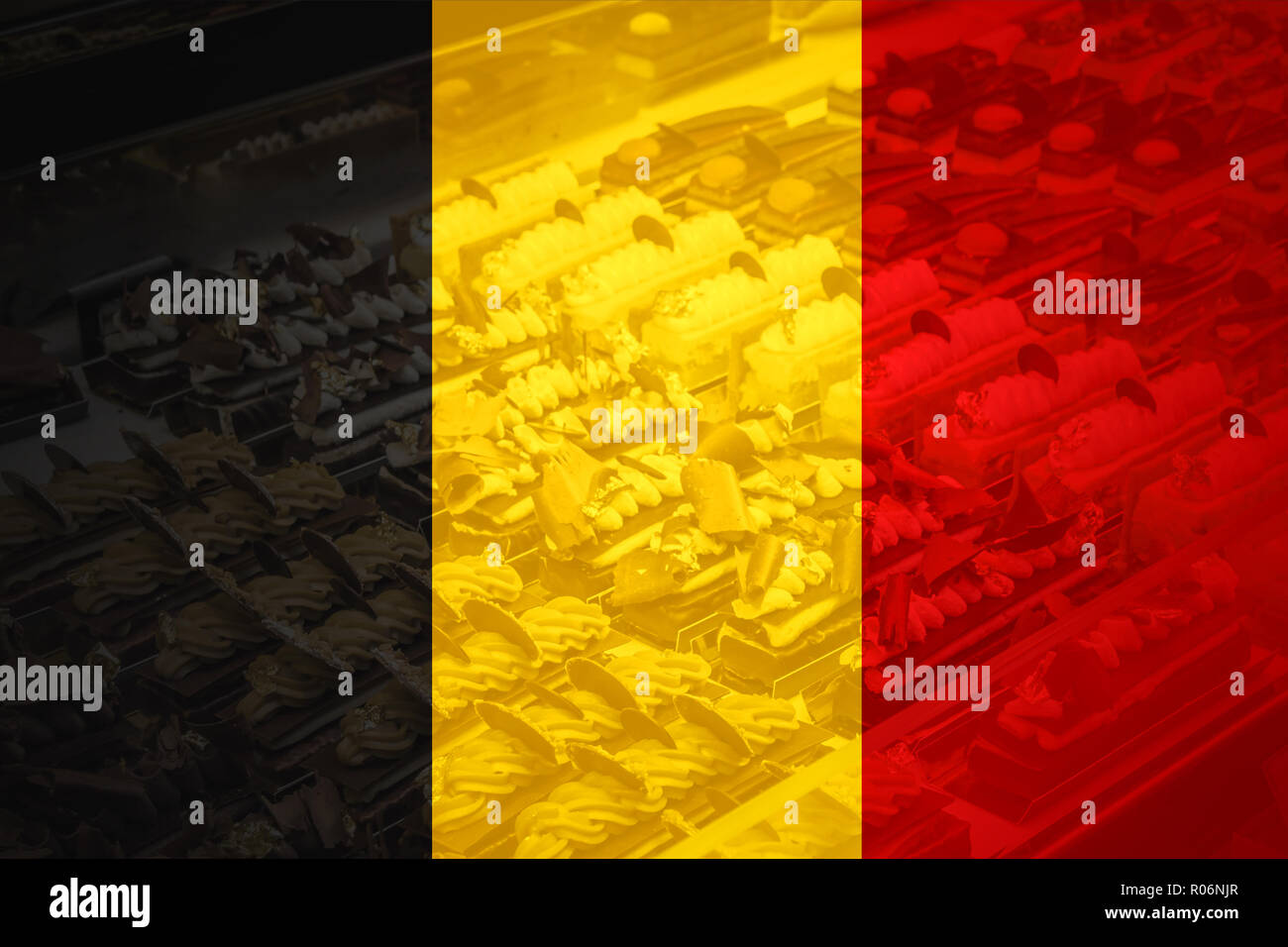 Flag of Belgium in minimalistic design and high quality Stock Photo - Alamy