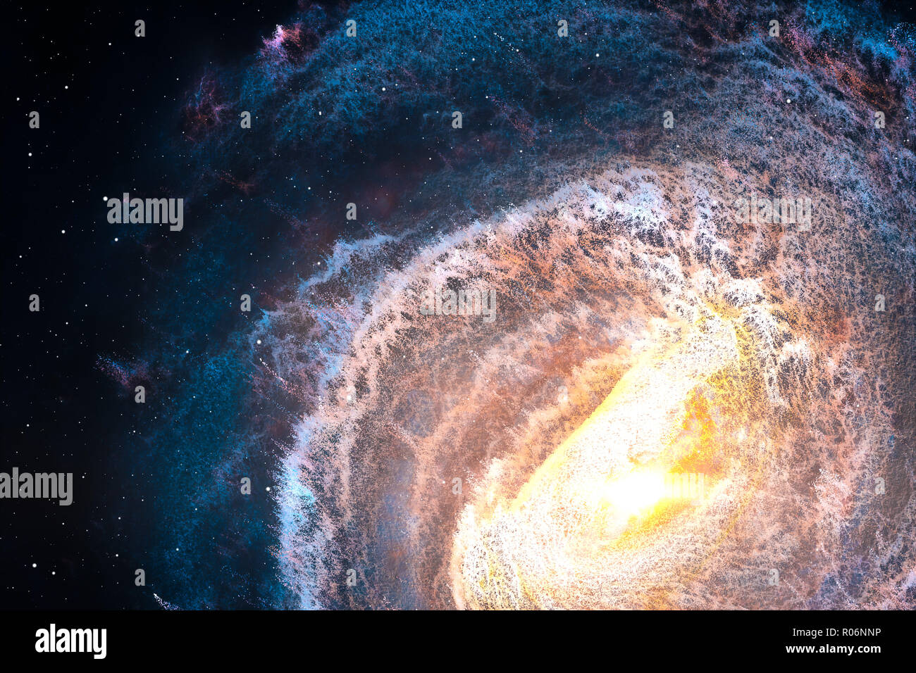 3d rendering, Brilliant nebula Stock Photo - Alamy