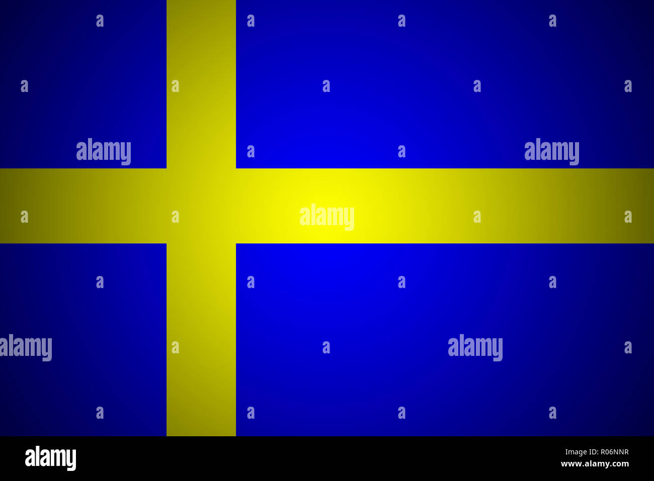 Flag of Sweden in minimalistic design and high quality Stock Photo - Alamy