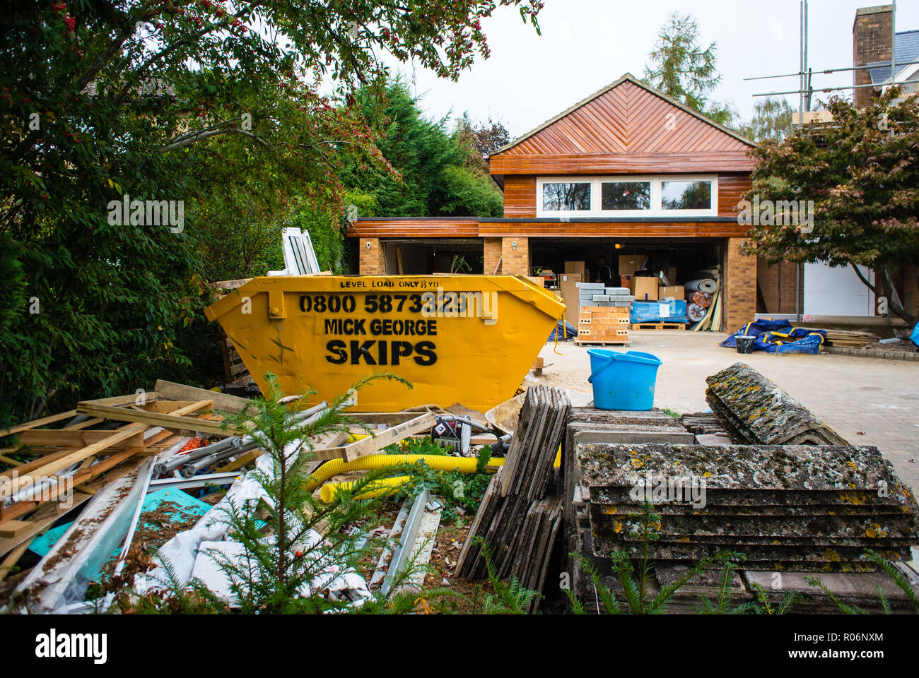 House building repairs and improvements Stock Photo - Alamy